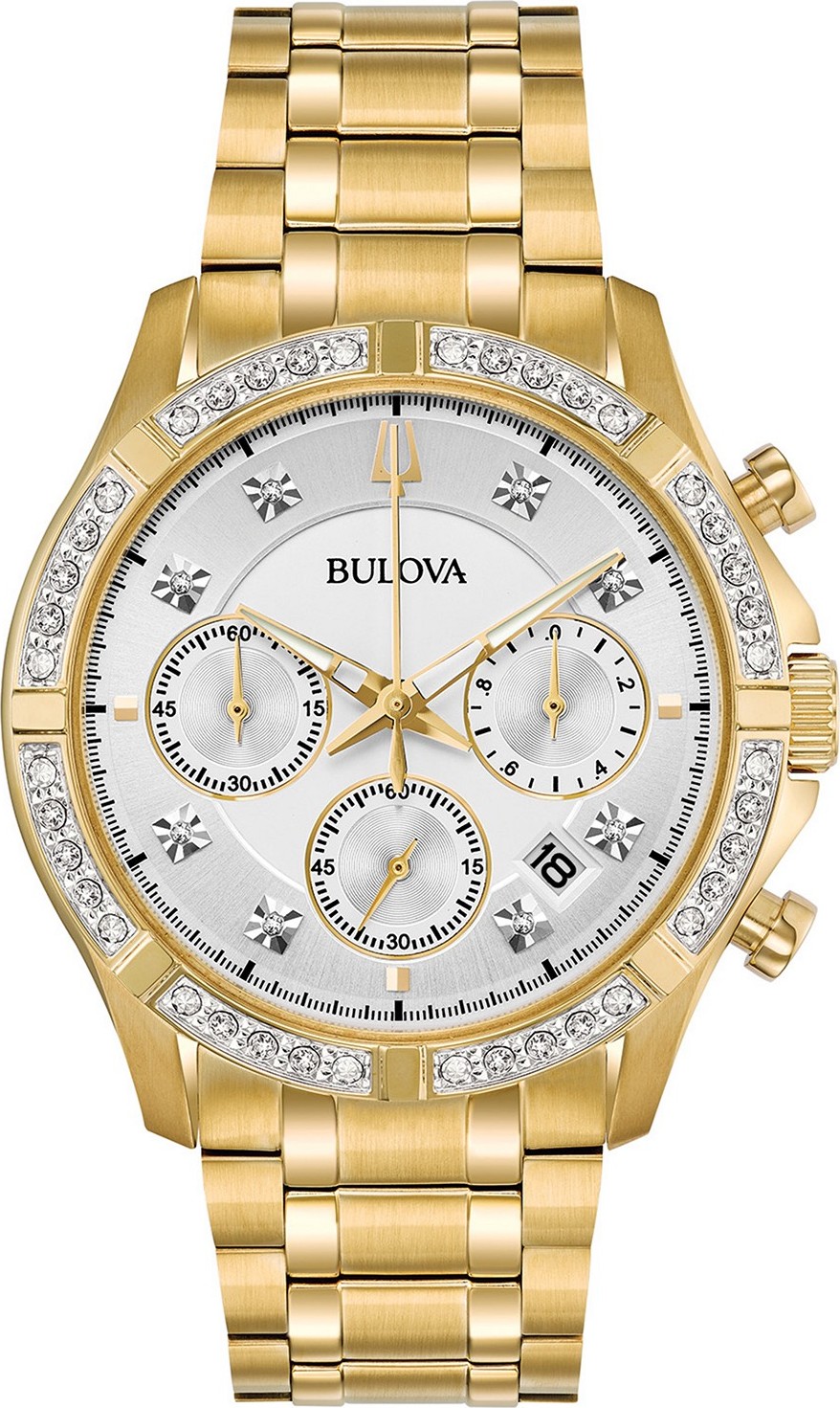 Bulova 98E113 Chronograph Diamond-Accent Watch 42mm