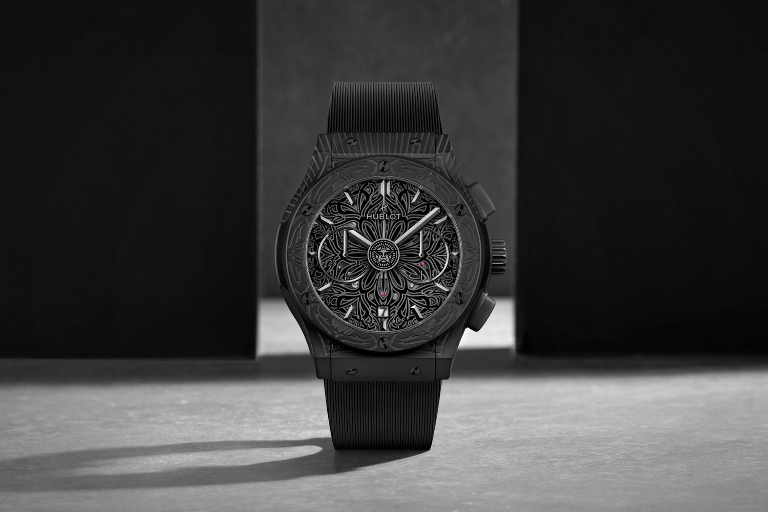 Đồng Hồ Hublot Aerofusion Chronograph All Black Shepard Fairey Mới