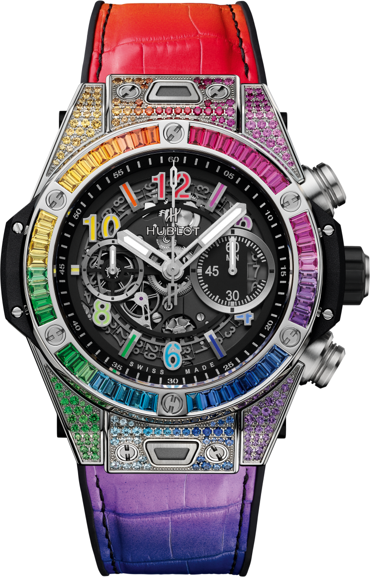 Đồng hồ Hublot Big Bang 411.NX.1117.LR.0999 Titanium Rainbow 45mm chính ...