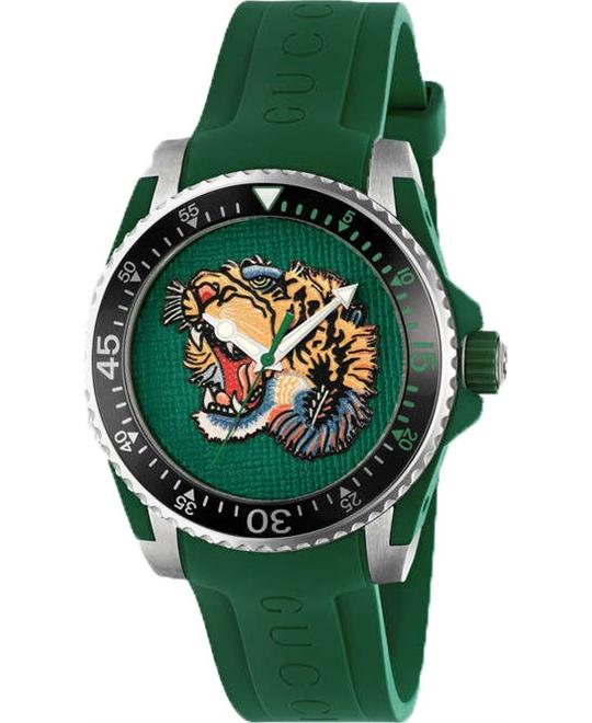 Gucci YA136219 Dive Black Watch 45mm